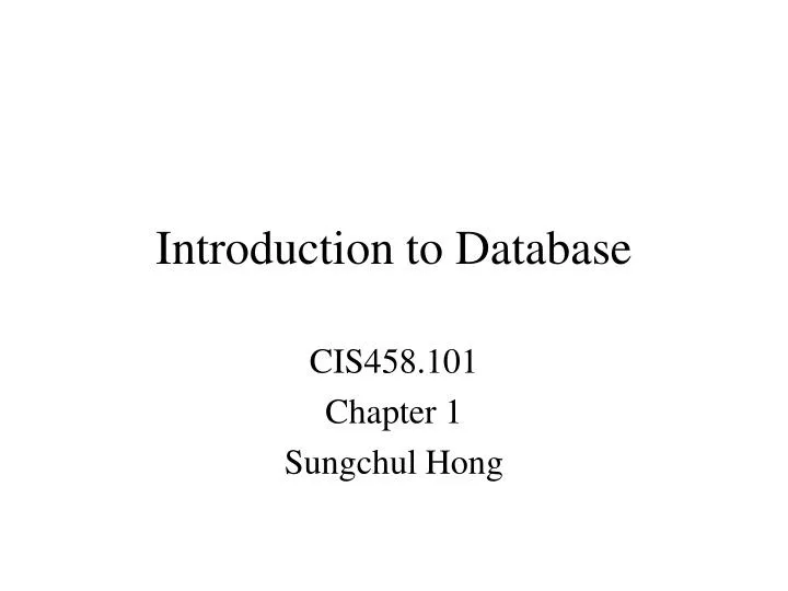 PPT - Introduction to Database PowerPoint Presentation, free download ...