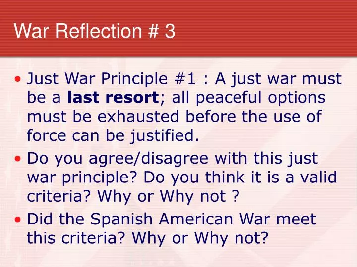 PPT - War Reflection # 3 PowerPoint Presentation, free download - ID ...