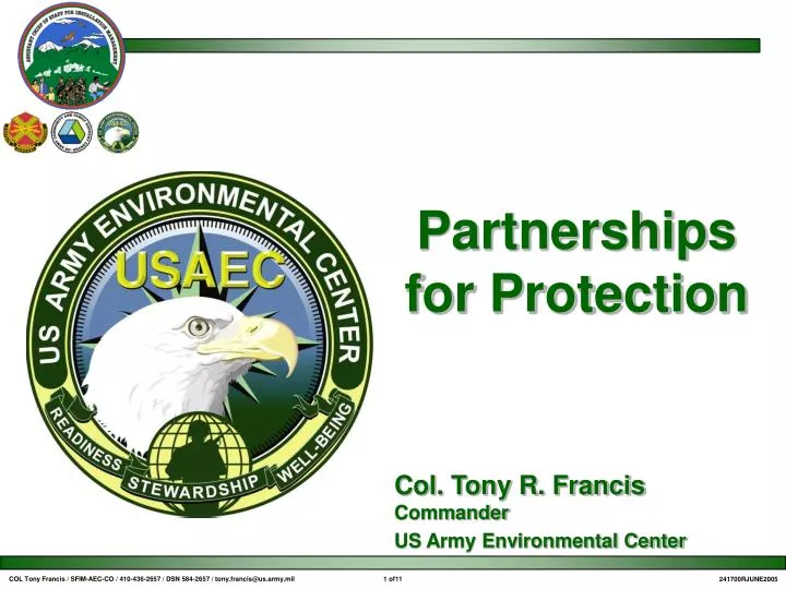 PPT - Partnerships for Protection PowerPoint Presentation, free ...