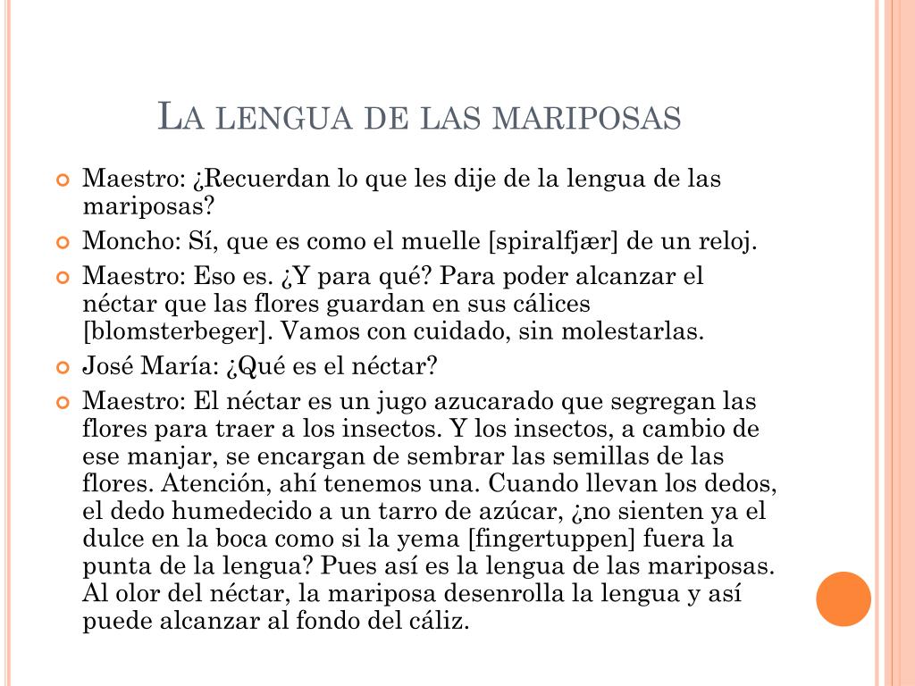PPT - La lengua de las mariposas PowerPoint Presentation, free download ...