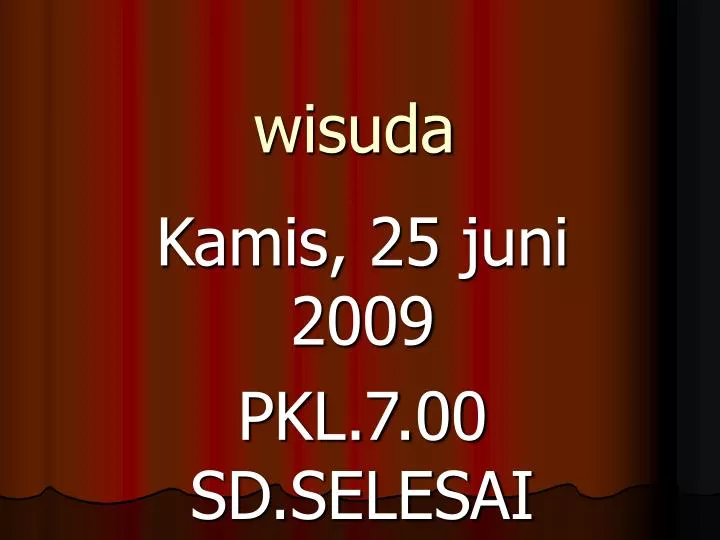 PPT - wisuda PowerPoint Presentation, free download - ID:6255906