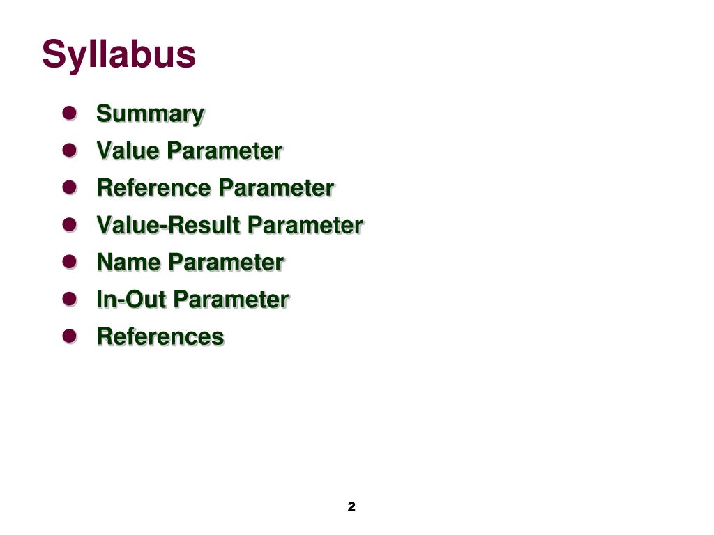 Ppt Cs 201 Computer Systems Programming Chapter 18 Parameter Passing ” Powerpoint