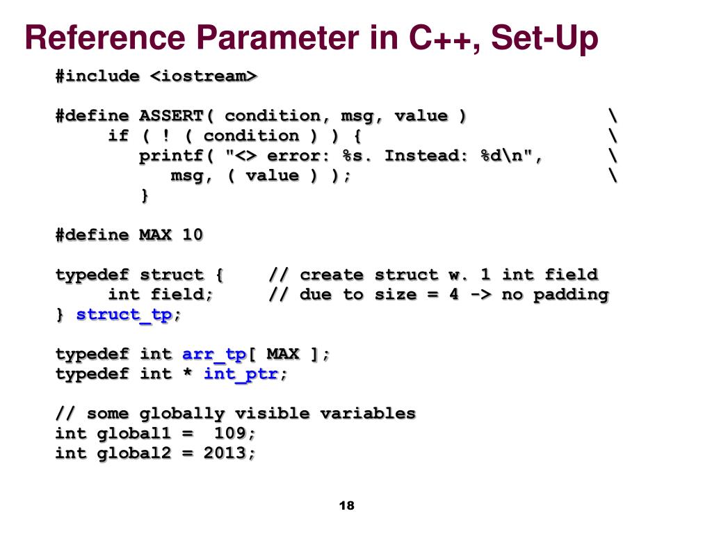 Ppt Cs 201 Computer Systems Programming Chapter 18 Parameter Passing ” Powerpoint