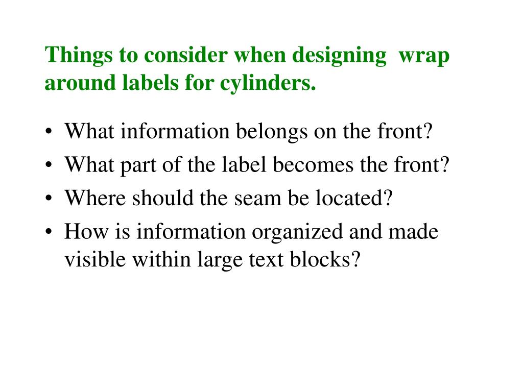 PPT - Wrap-around Labels PowerPoint Presentation, free download - ID ...