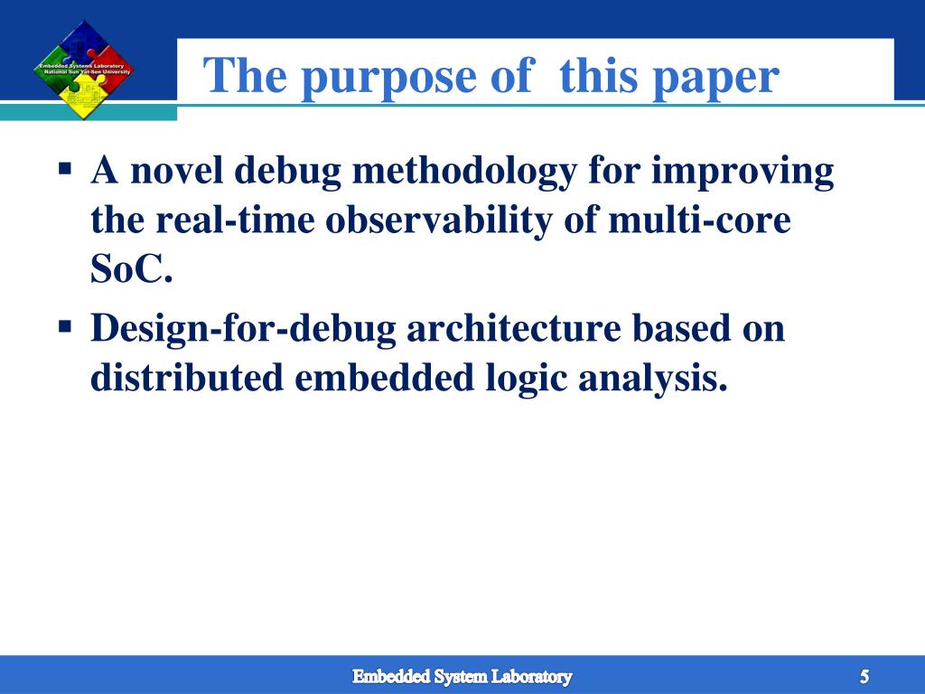 Ppt Design For Debug Architecture For Distributed Embedded Logic Analysis Powerpoint