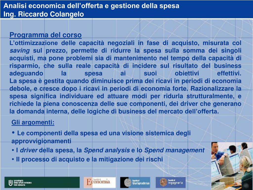 PPT - Procurement Training Program La funzione acquisti: pianificazione ...