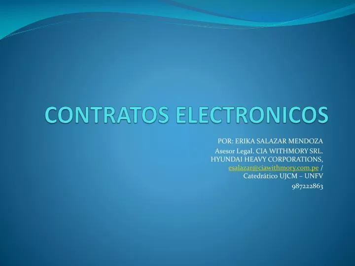 PPT - CONTRATOS ELECTRONICOS PowerPoint Presentation, free download ...