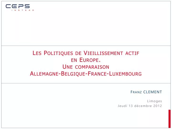 PPT - Franz CLEMENT PowerPoint Presentation, free download - ID:6257072