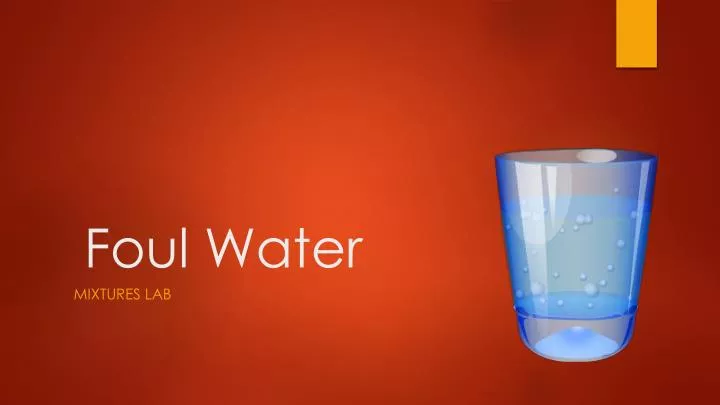 PPT - Foul Water PowerPoint Presentation, free download - ID:6257832