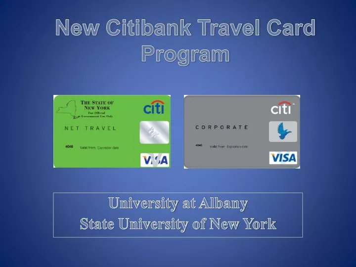 PPT - New Citibank Travel Card Program PowerPoint Presentation, free ...