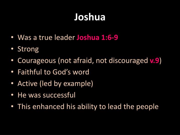 PPT - JOSHUA AND CALEB PowerPoint Presentation - ID:6259189