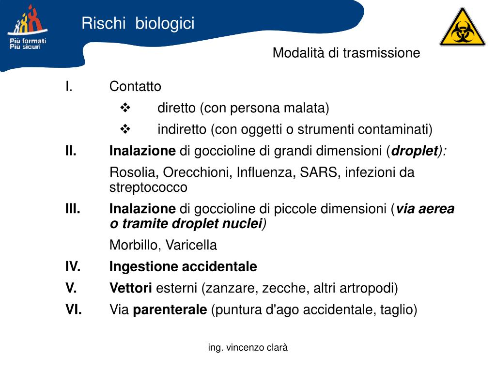 PPT - RISCHIO DA ESPOSIZIONE AD AGENTI BIOLOGICI PowerPoint ...