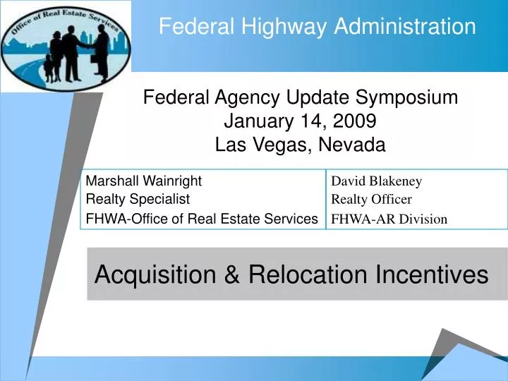 PPT - Federal Highway Administration PowerPoint Presentation, free ...