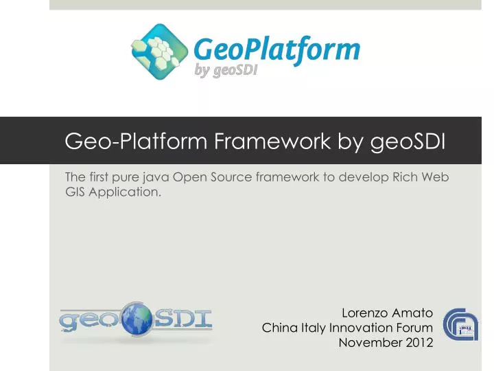 PPT - Geo-Platform Framework by geoSDI PowerPoint Presentation, free ...