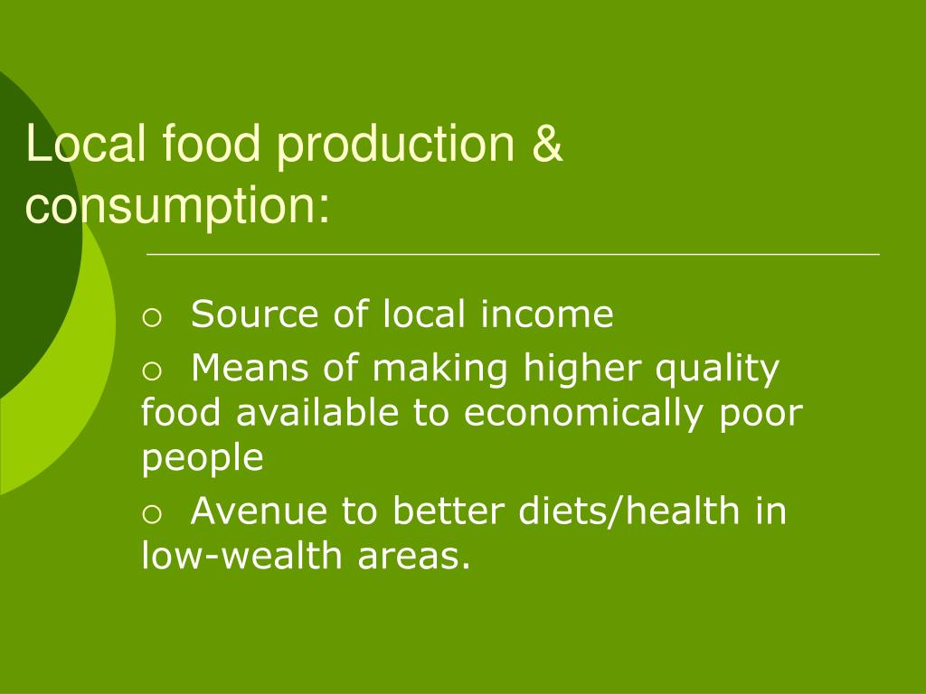 PPT - Local Food Initiatives: Assets, Benefits & Challenges in SE North ...