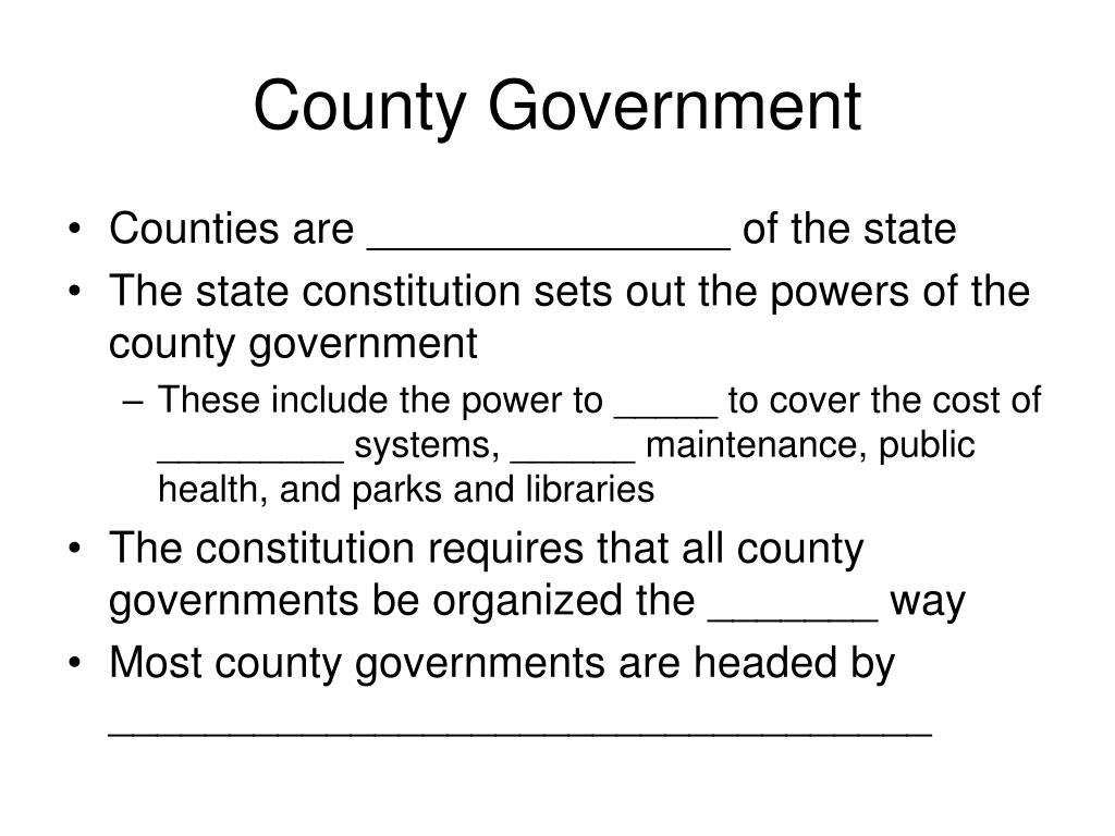 PPT - County and City Government in Georgia PowerPoint Presentation ...