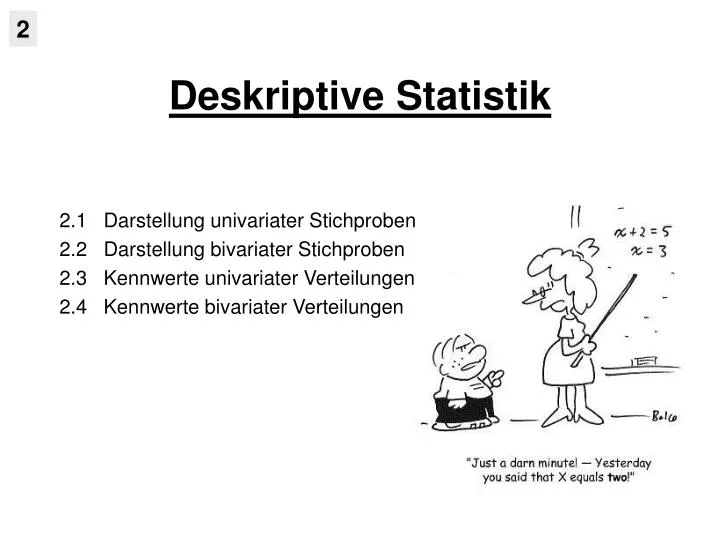 PPT - Deskriptive Statistik PowerPoint Presentation, free download - ID:6260817