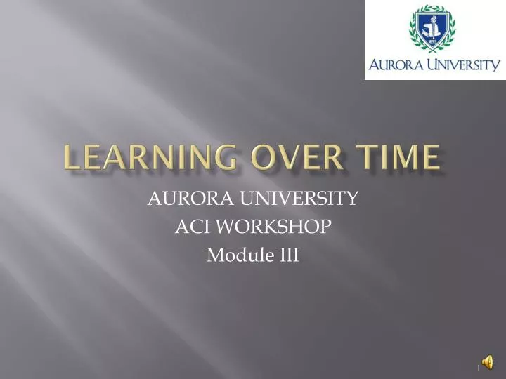 PPT - Learning over time PowerPoint Presentation, free download - ID ...