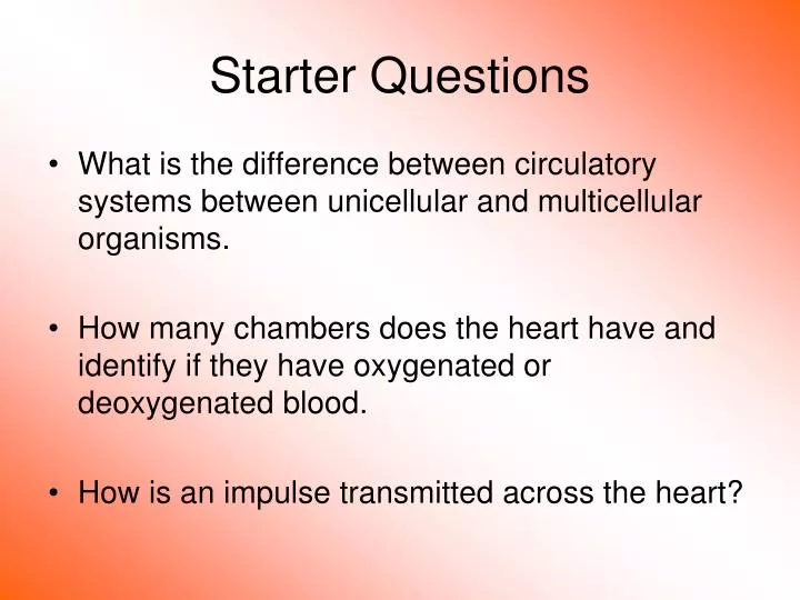 PPT - Starter Questions PowerPoint Presentation, free download - ID:6261250