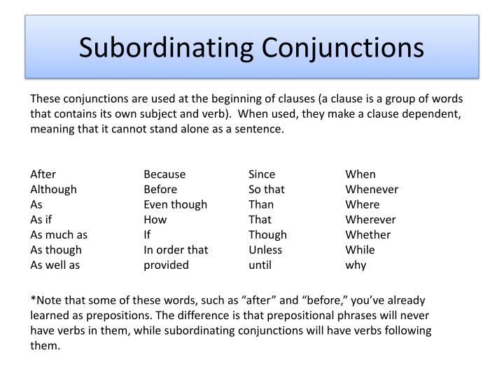 PPT - Conjunctions PowerPoint Presentation - ID:6264552