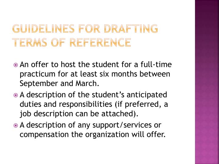 PPT - Negotiating and Drafting a Terms of Reference and writing a ...
