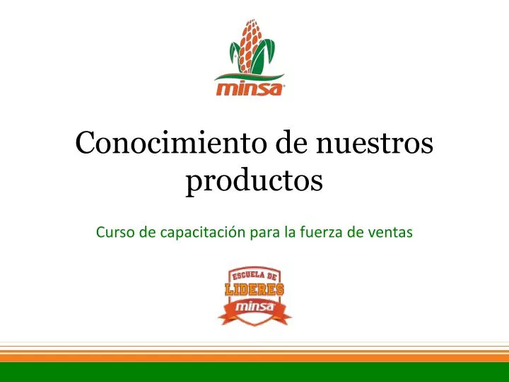 PPT - Conocimiento de nuestros productos PowerPoint Presentation, free ...