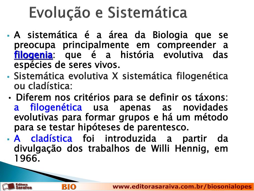 PPT - SISTEMÁTICA E TAXONOMIA CLASSIFICAÇÃO DOS SERES VIVOS PowerPoint ...
