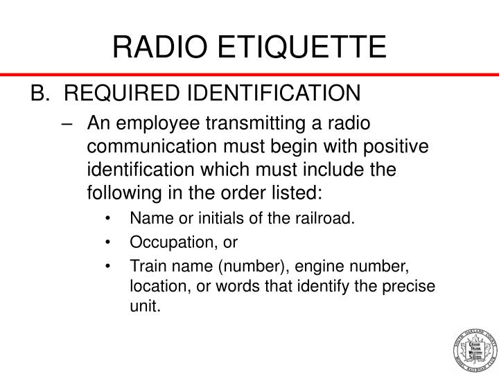 PPT - Radio Etiquette Training March 2011 PowerPoint Presentation - ID ...