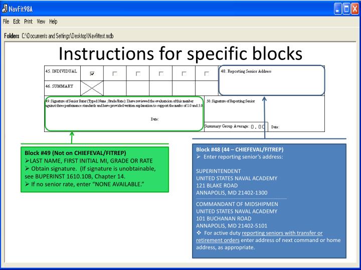 PPT - USNA Evaluation/Fitness Report Training PowerPoint Presentation ...