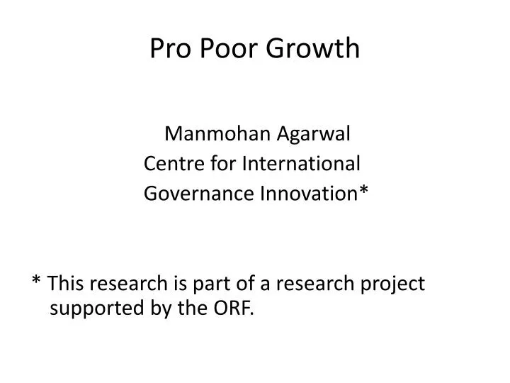 PPT - Pro Poor Growth PowerPoint Presentation, free download - ID:6267065