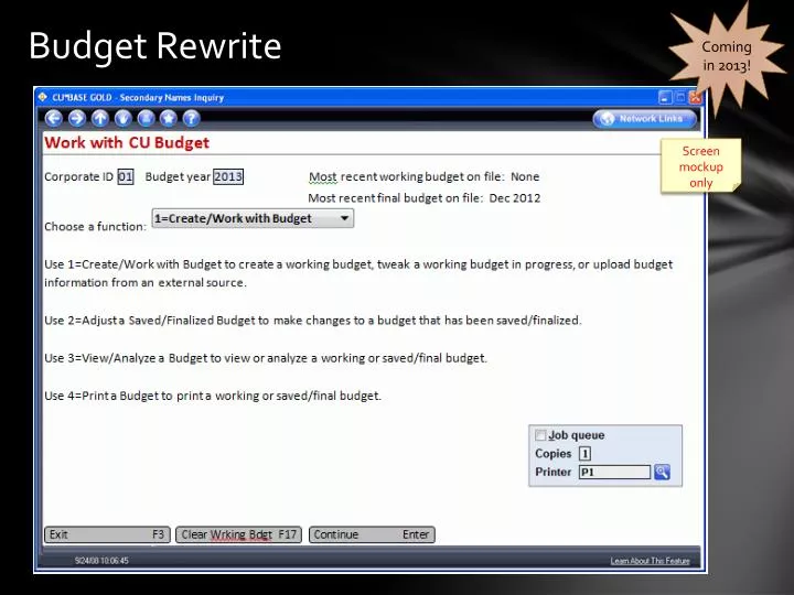 PPT - Budget Rewrite PowerPoint Presentation, free download - ID:6267358