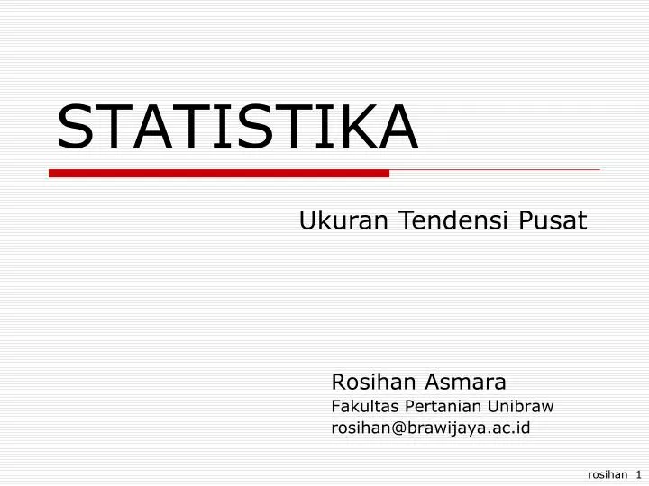 PPT - STATISTIKA PowerPoint Presentation, free download - ID:6267407
