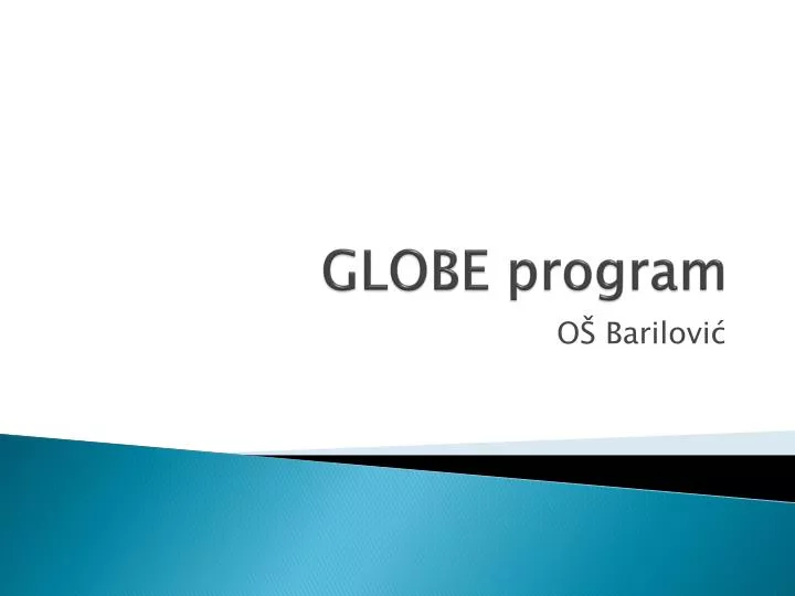 PPT - GLOBE program PowerPoint Presentation, free download - ID:6267983