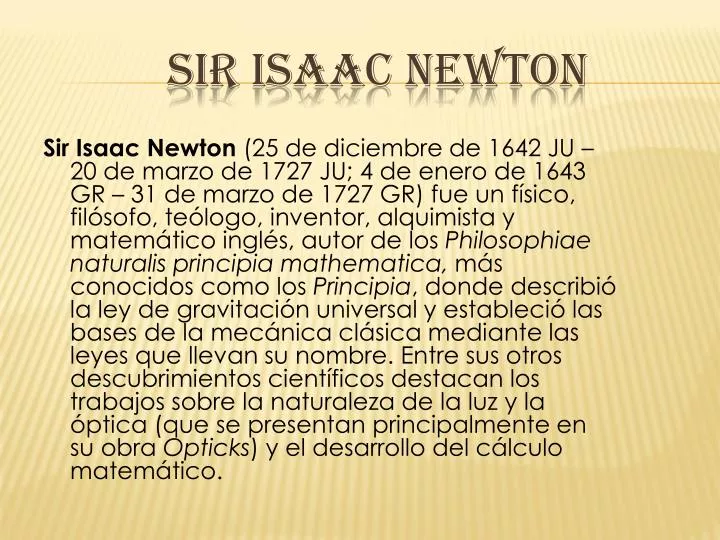 PPT - sir Isaac newton PowerPoint Presentation, free download - ID:6268672