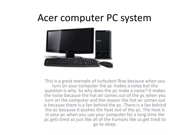 PPT - Acer computer PC system PowerPoint Presentation, free download ...