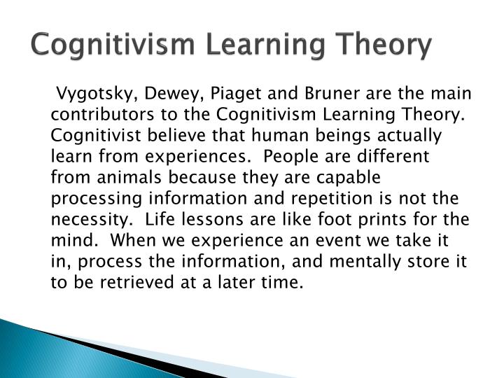 PPT - Learning Theories Presentation PowerPoint Presentation - ID:6269601