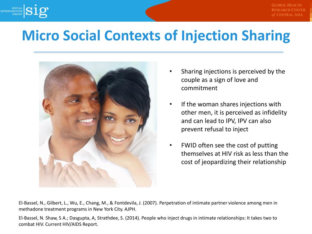 PPT - People Who Inject Drugs in Intimate Relationships: It Takes Two ...