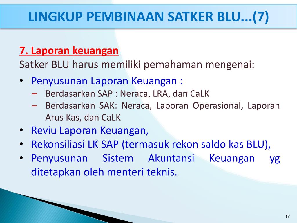 PPT - PEMBINAAN SATKER BLU Oleh Kanwil DJPBN PowerPoint Presentation ...