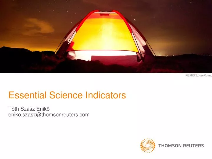 PPT - Essential Science Indicators PowerPoint Presentation, free ...