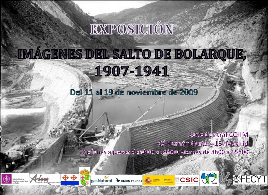 PPT - EXPOSICIÓN IMÁGENES DEL SALTO DE BOLARQUE, 1907-1941 PowerPoint ...