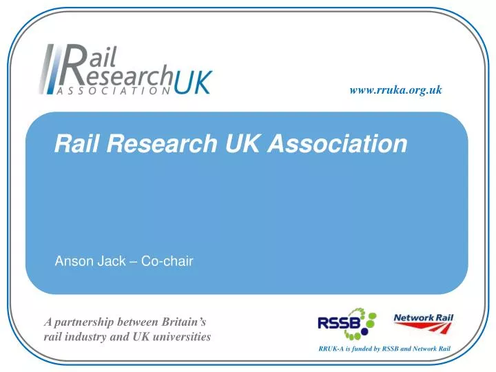 PPT - Rail Research UK Association PowerPoint Presentation, free ...
