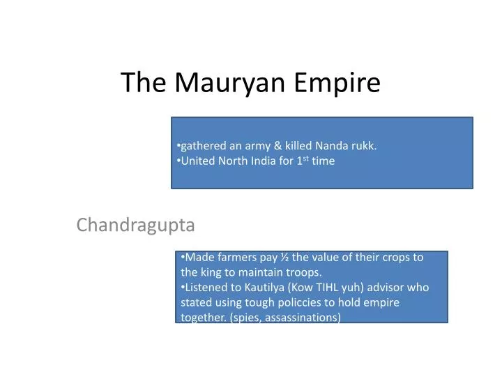 PPT - The Mauryan Empire PowerPoint Presentation, free download - ID:6273692