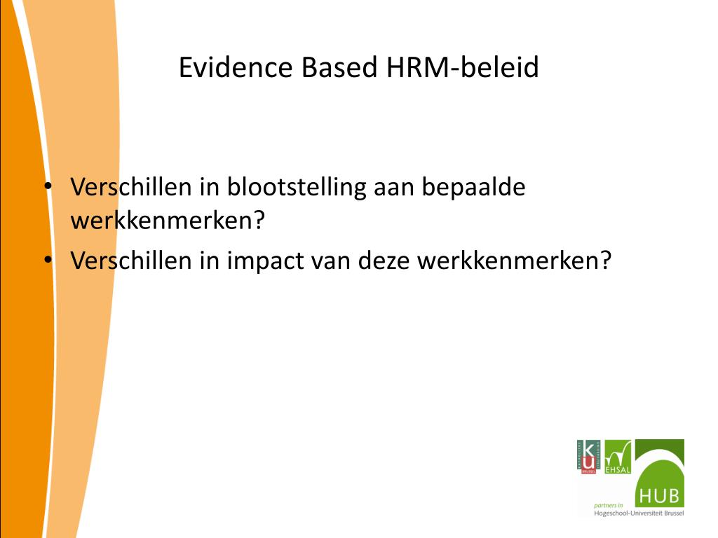 PPT - HRM for all seasons : Theorie en praktijk in evenwicht ...