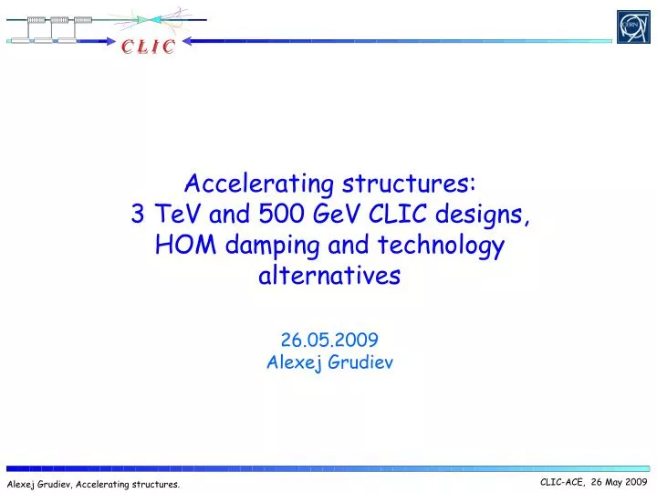 PPT - Accelerating structures: PowerPoint Presentation, free download ...