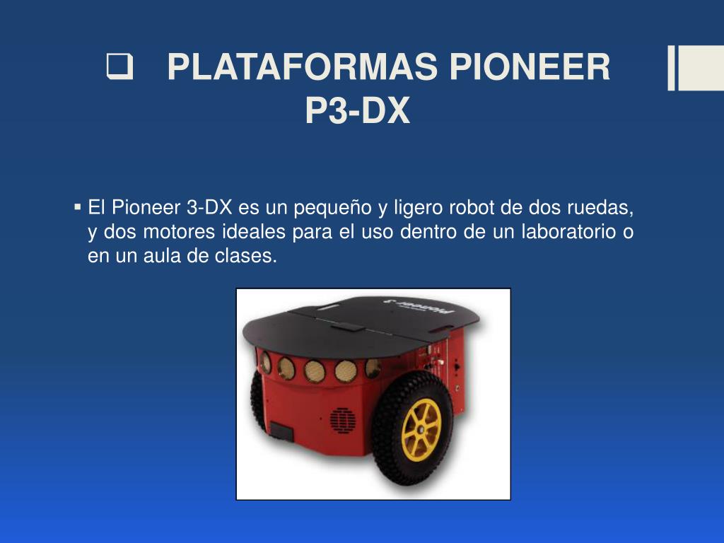 PPT - CONTROL REMOTO POR VOZ DEL ROBOT MÓVIL PIONEER P3-DX PowerPoint ...