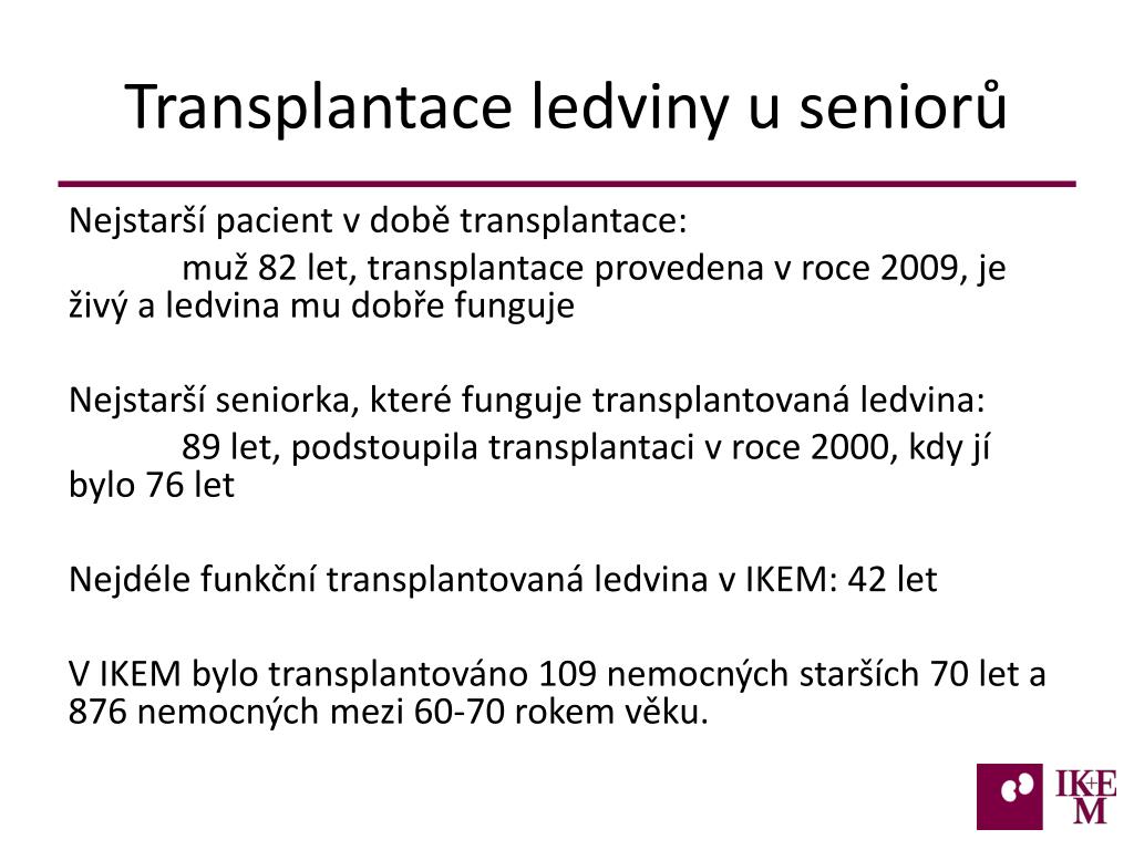 PPT - Transplantace a senioři Světový den ledvin 13.3.2014 PowerPoint ...