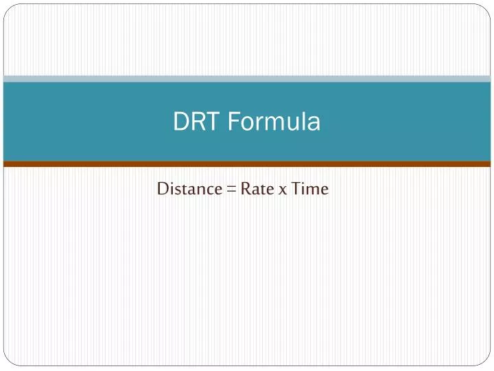 PPT - DRT Formula PowerPoint Presentation, free download - ID:6274494