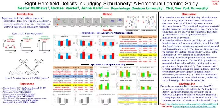 PPT - Right Hemifield Deficits in Judging Simultaneity: A Perceptual ...