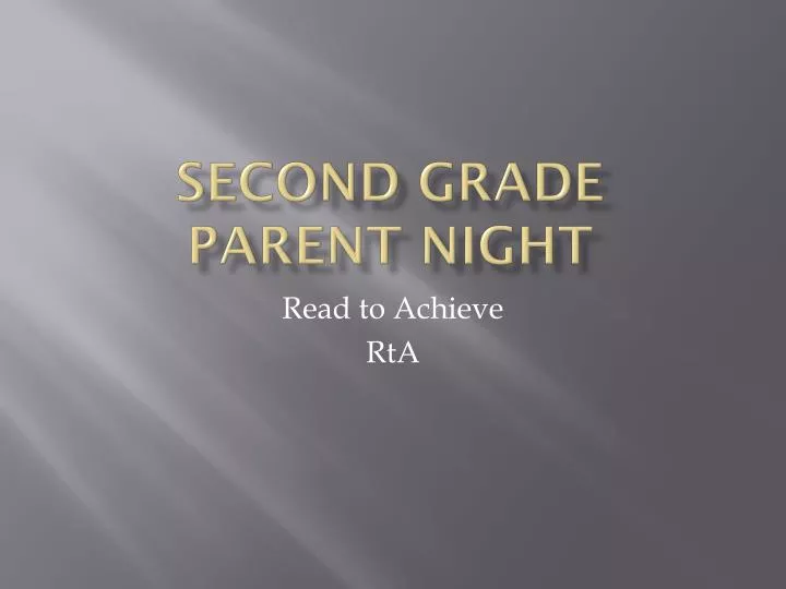 PPT - Second Grade Parent Night PowerPoint Presentation, free download ...