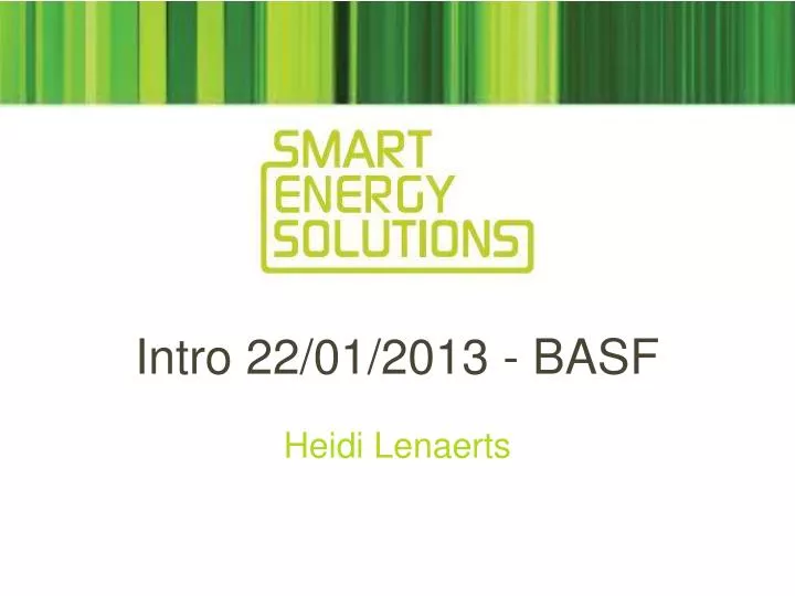PPT - Intro 22/01/2013 - BASF PowerPoint Presentation, free download ...